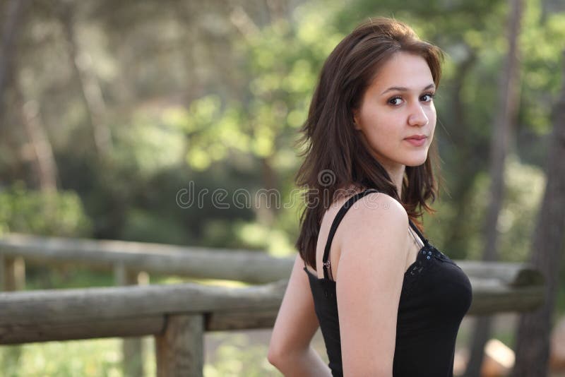 Portrait of a Very Attractive Young Woman Stock Image - Image of beauty ...
