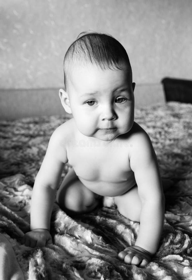 Portrait of a Very Beautiful Cute Baby Stock Image - Image of little ...