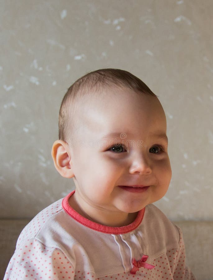 Portrait of a Very Beautiful Cute Baby Stock Image - Image of healthy ...