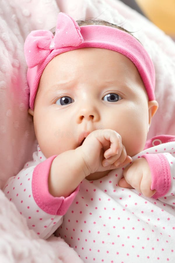 Portrait of Very Sweet Little Baby Stock Photo - Image of angel, baby ...