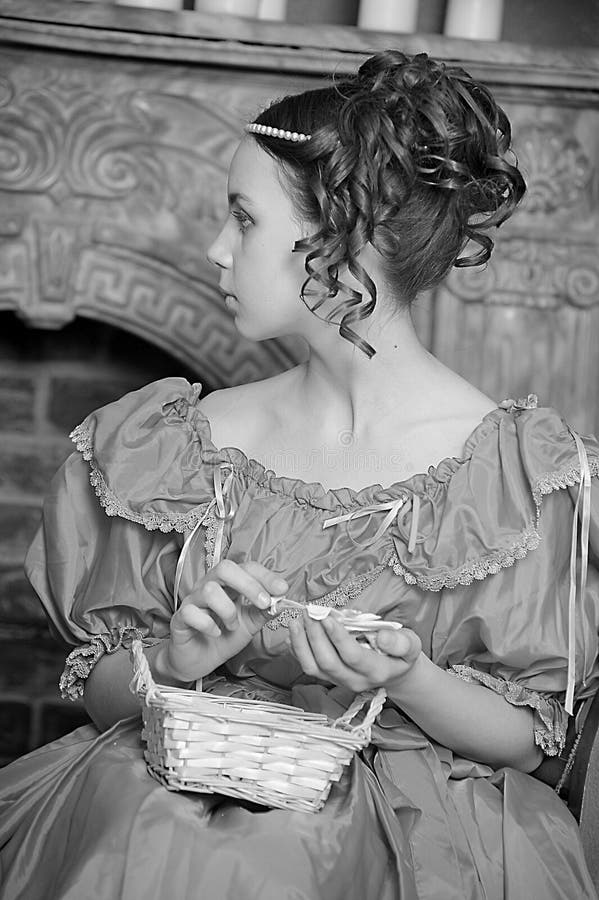 Portrait of a Victorian Lady Stock Photo - Image of alone, elegant ...