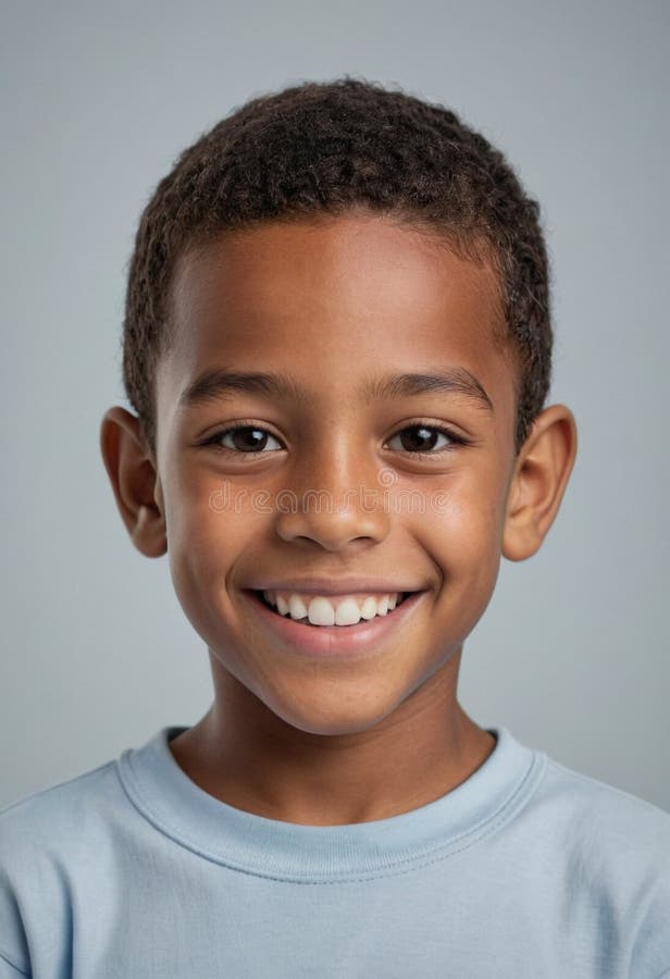 Portrait View of a Regular Happy Smiling Belize Boy, Ultra Realistic ...
