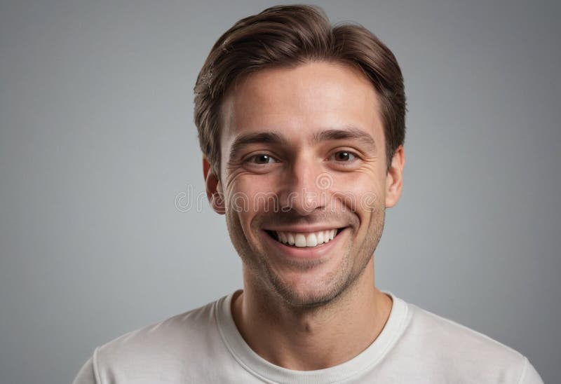 Portrait View of a Regular Happy Smiling Canada Man, Ultra Realistic ...