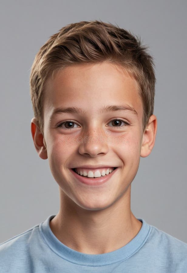 Portrait View of a Regular Happy Smiling Chad Boy, Ultra Realistic ...