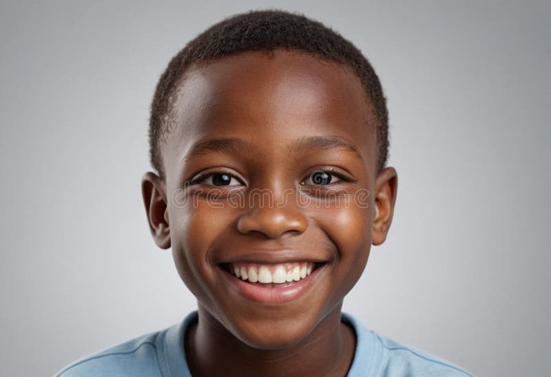 Portrait View of a Regular Happy Smiling Congo Stock Illustration ...