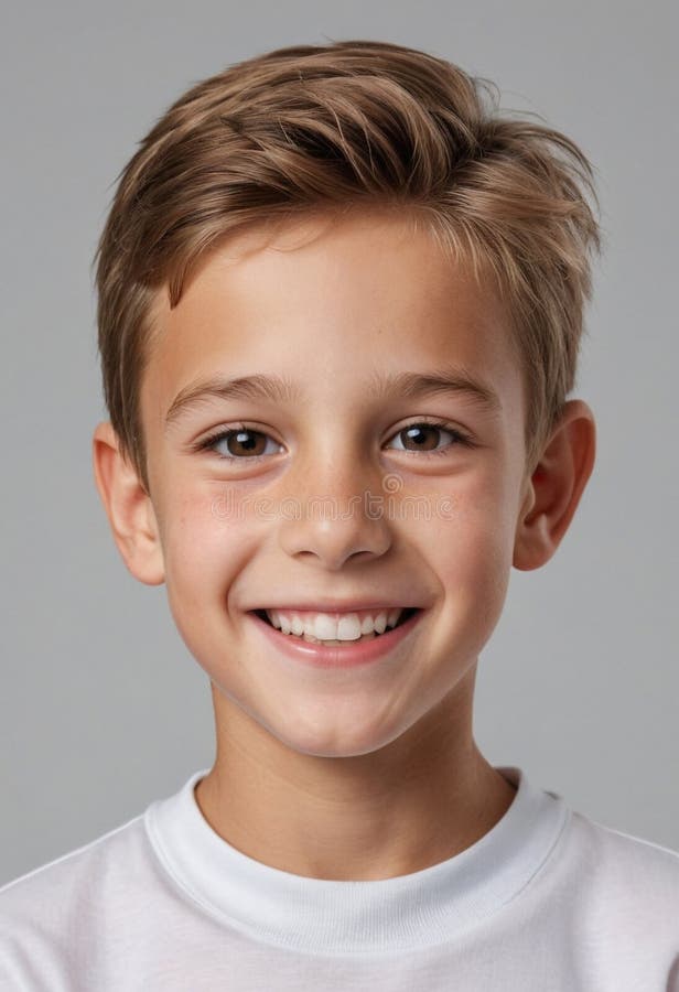 Portrait View of a Regular Happy Smiling Monaco Boy, Ultra Realistic ...