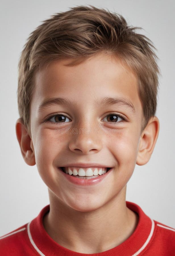 Portrait View of a Regular Happy Smiling Monaco Boy, Ultra Realistic ...