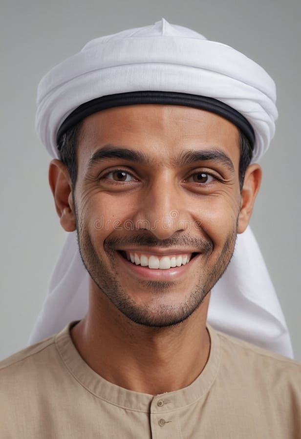 Portrait View of a Regular Happy Smiling Oman Man, Ultra Realistic ...