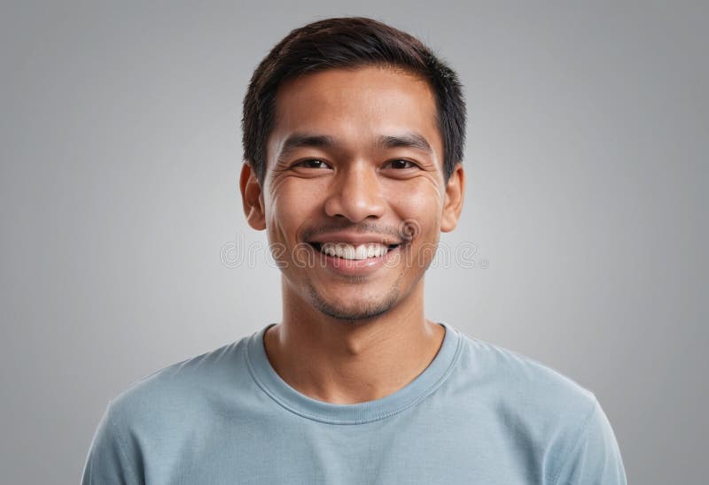 Portrait View of a Regular Happy Smiling Philippines Man, Ultra ...