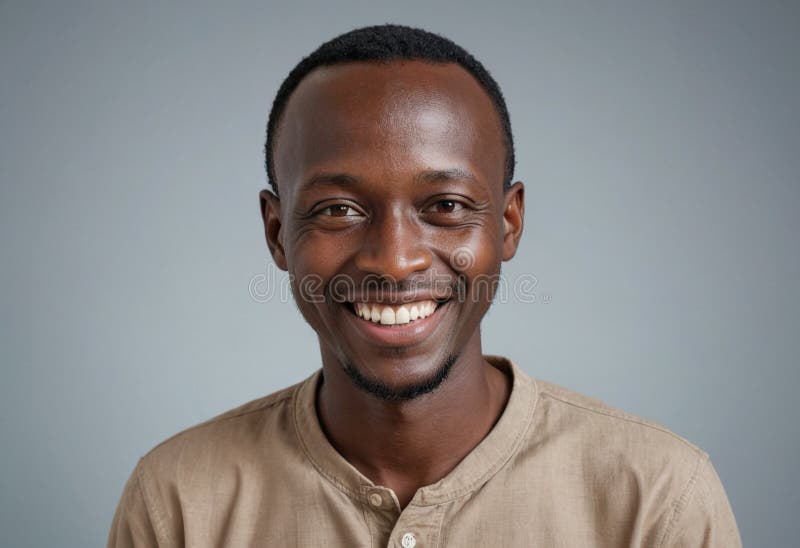 Portrait View of a Regular Happy Smiling Rwanda Man, Ultra Realistic ...