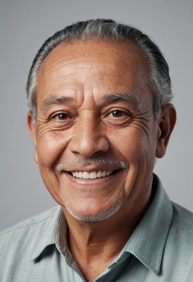 Portrait View of a Regular Happy Smiling Samoa Oldman, Ultra Realistic ...