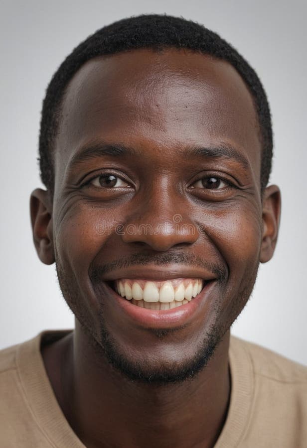 Portrait View of a Regular Happy Smiling Uganda Man, Ultra Realistic ...