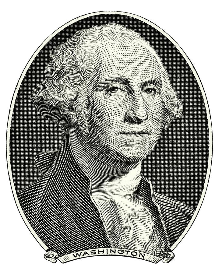 Portrait Von George Washington Stockfoto - Bild von banknote, rechnung ...