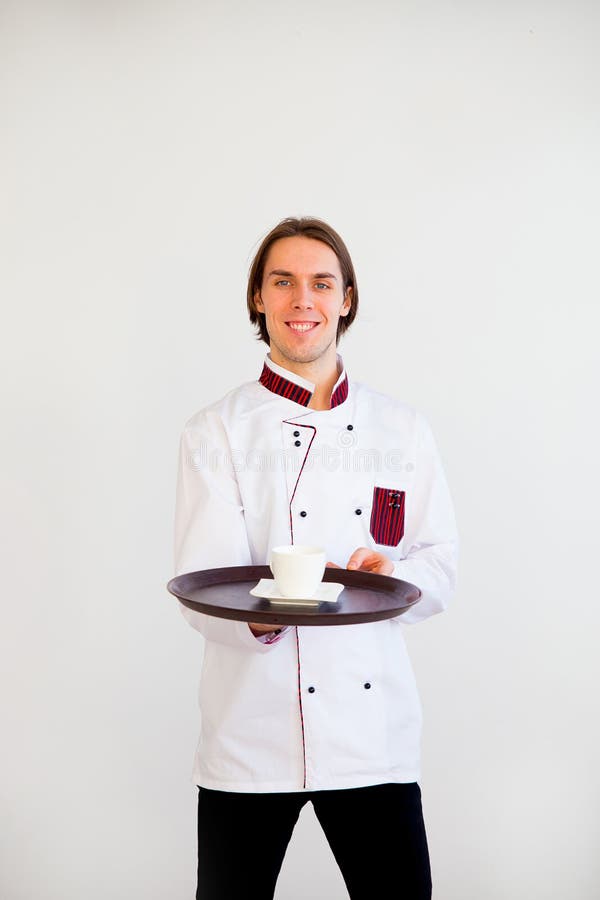 Portrait of waiter stock image. Image of profession - 107637161