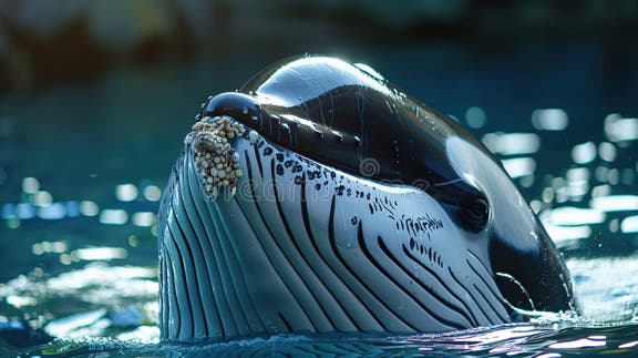 Portrait of Whale Cute Face Stock Image - Image of body, whales: 342763349
