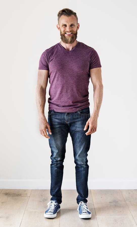 Portrait of White Man Isolated Stock Image - Image of adult, expression ...