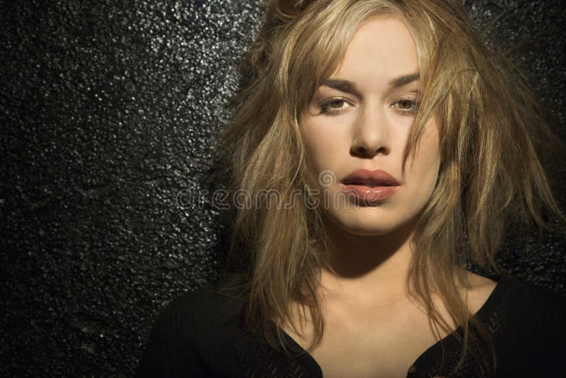 Woman Making Obscene Gesture. Stock Photo - Image of obscene, upside ...