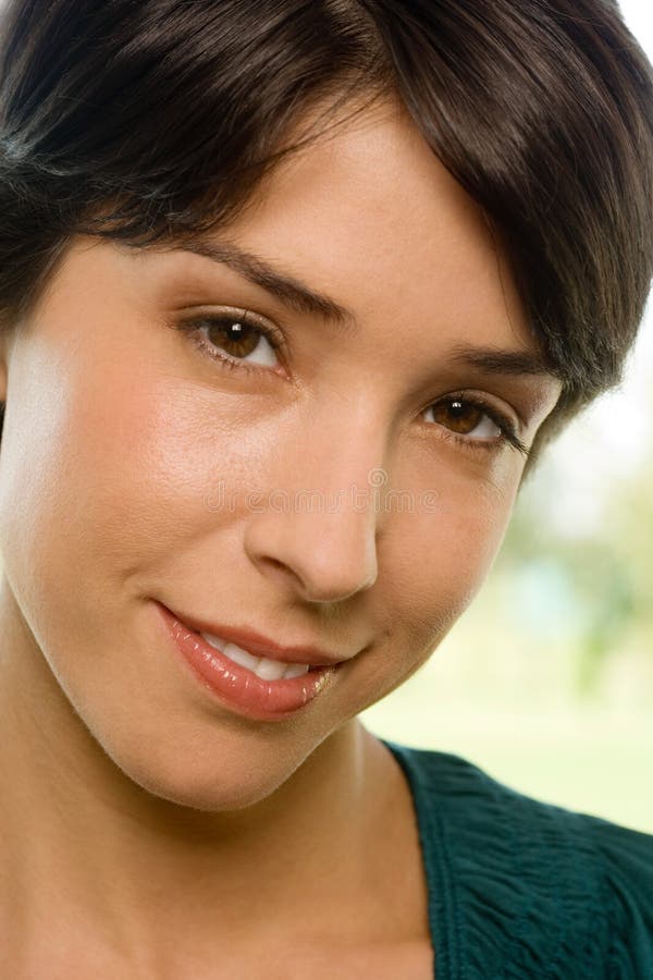 Portrait Smiling 40 Year Old Brunette Woman Stock Photos - Free ...