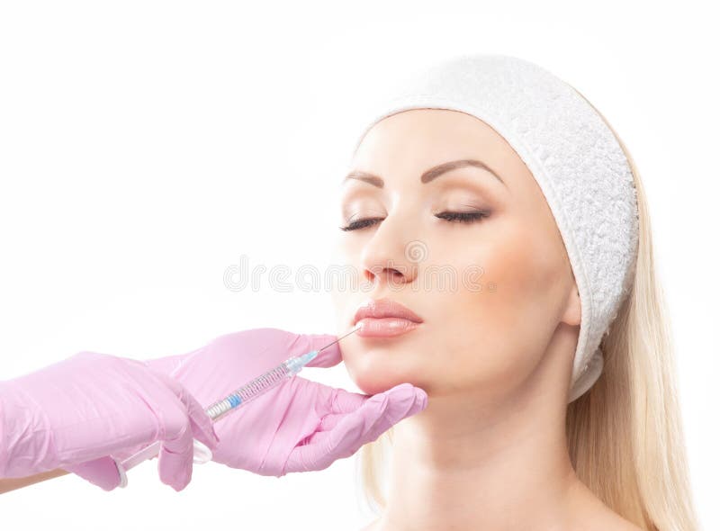 Portrait of a Woman on a Botox Procedure Stock Photo - Image of ...