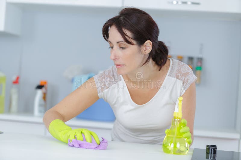 Portrait Woman Doing Housework Stock Photo - Image of wash, housework ...
