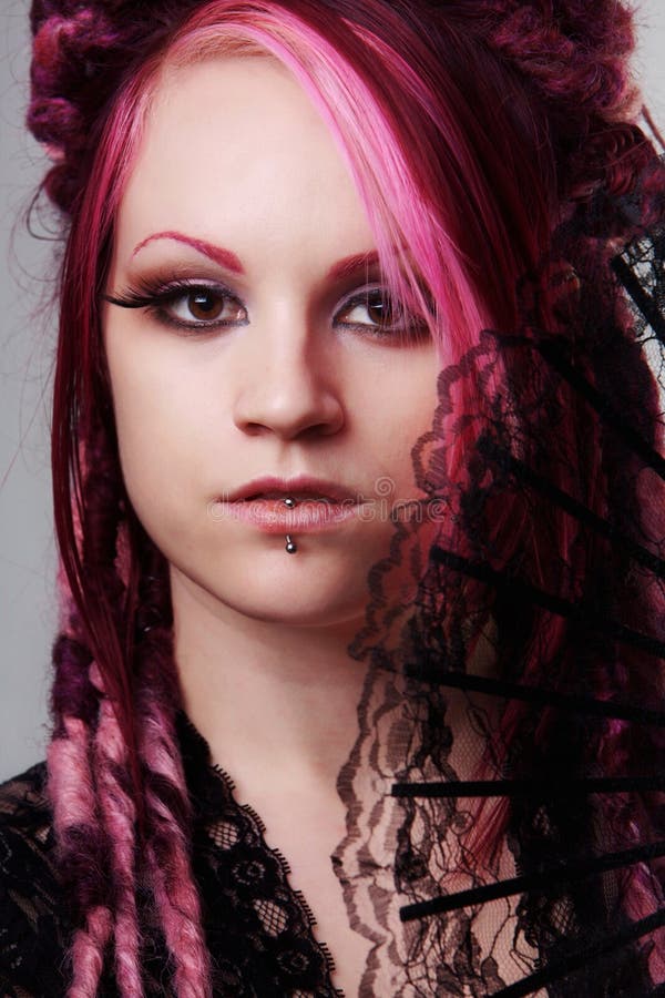 Portrait of Woman with Dreadlocks Hair Stock Image - Image of freaky ...