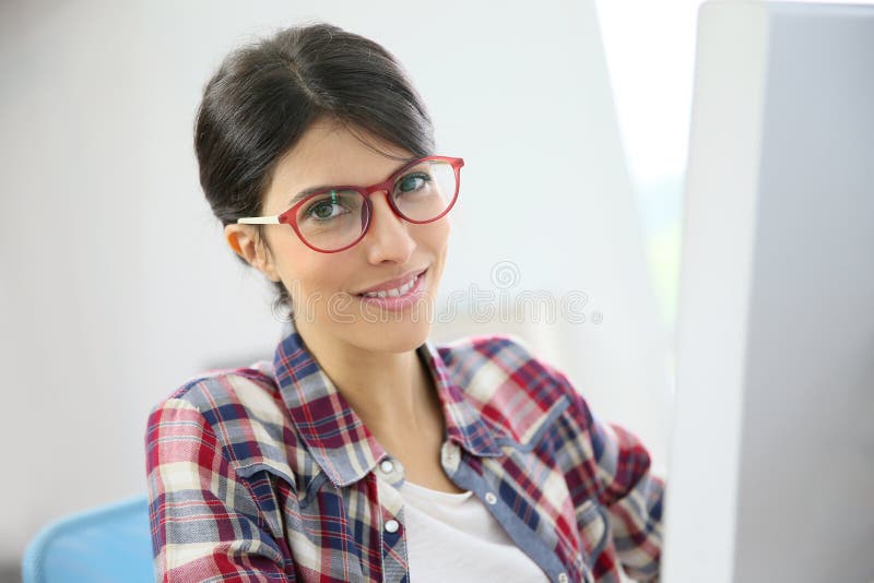 Portrait of office workers stock image. Image of training - 16561441