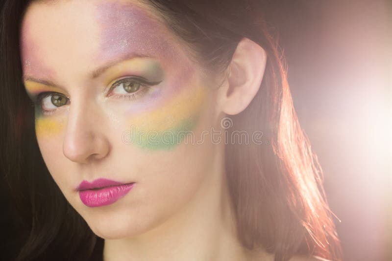 Portrait of Woman Posing for the Camera Stock Image - Image of looking ...