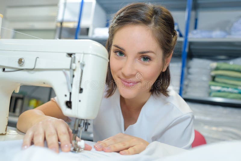 Portrait woman sewing stock photo. Image of hospital - 172604458
