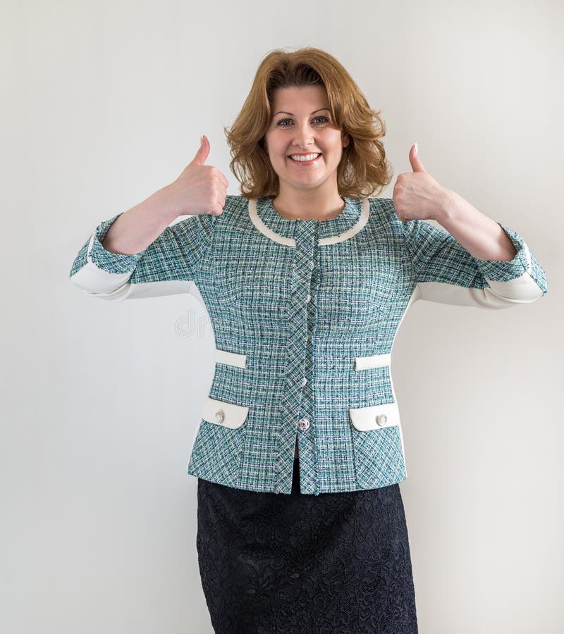 Portrait of Woman Showing Gesture that Everything is Fine Stock Image ...