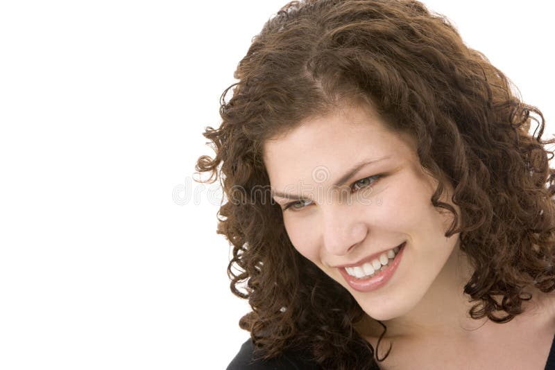 Portrait of Woman Smiling stock image. Image of studio - 7231313