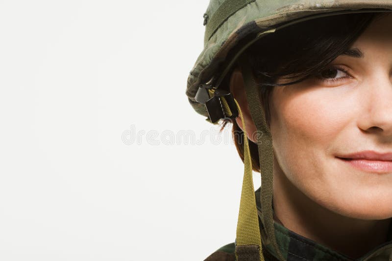 Woman soldier stock photo. Image of copyspace, american - 6068510