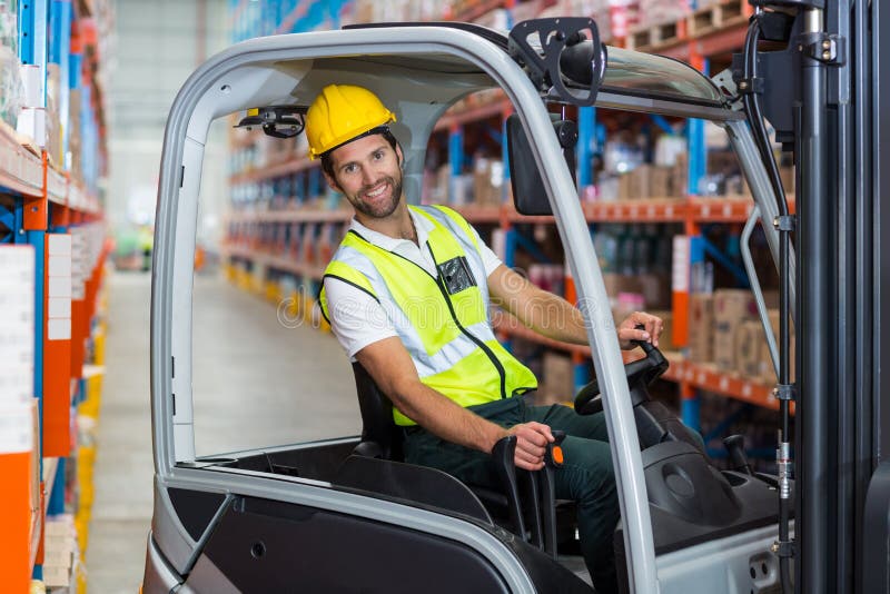 Portrait of Worker is Smiling and Posing during Work Stock Image ...