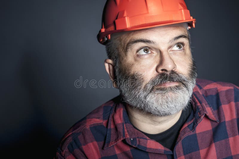 Portrait of worker stock image. Image of worker, lamberjack - 95955451