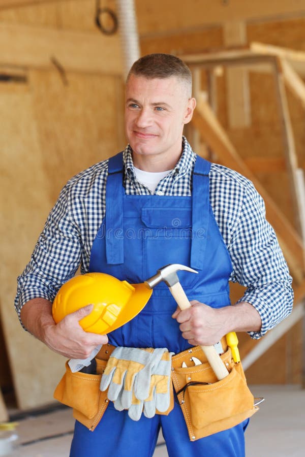 Portrait of workman stock image. Image of young, architect - 59323791