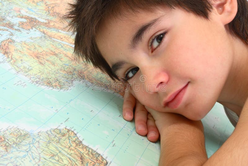 Portrait with world map stock photo. Image of planisphere - 2013510