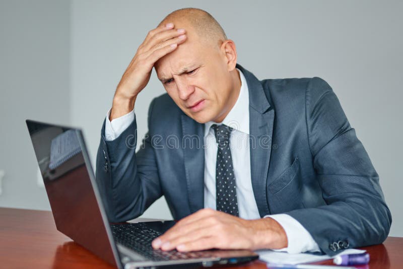 Portrait of Worried Man. Business Problems Concept. Stock Photo - Image ...