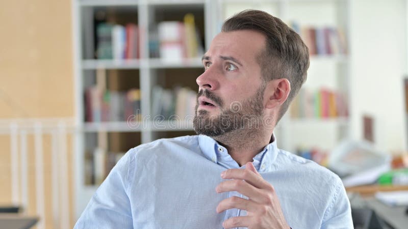 Portrait of Worried Young Man Feeling Scared Stock Photo - Image of ...