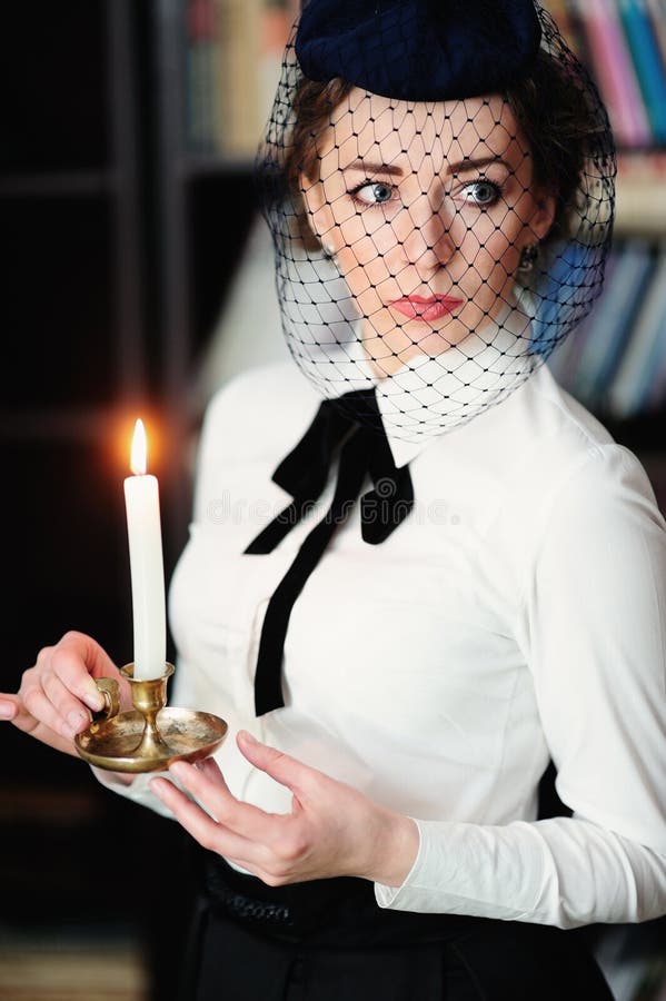 Portrait of a Writer in a Library Stock Image - Image of freelancer ...