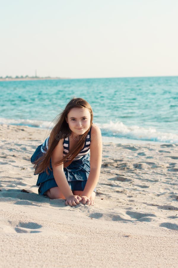 165 10 Years Old Girl Beach Stock Photos - Free & Royalty-Free Stock ...