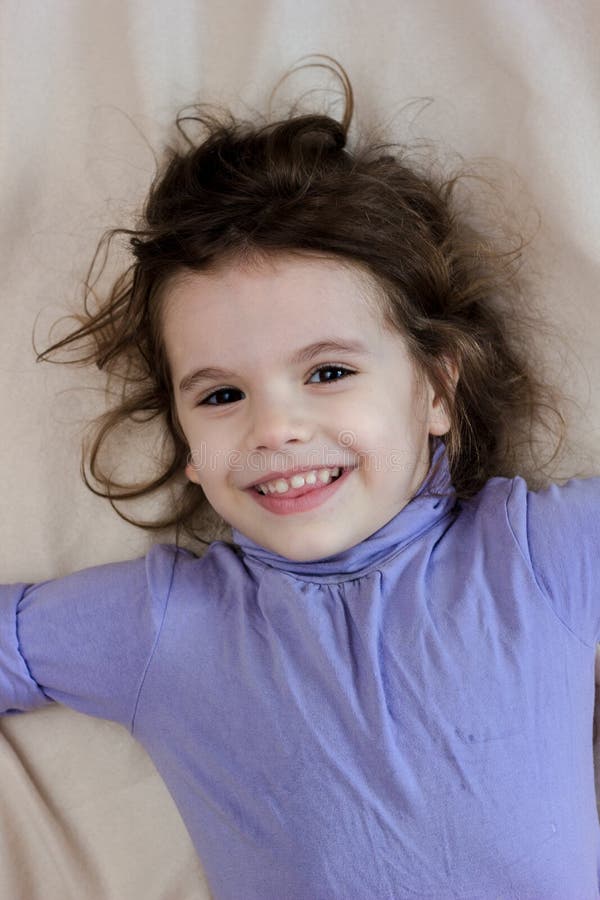 Portrait of Young Adorable Kid Girl. Stock Photo - Image of baby, human ...