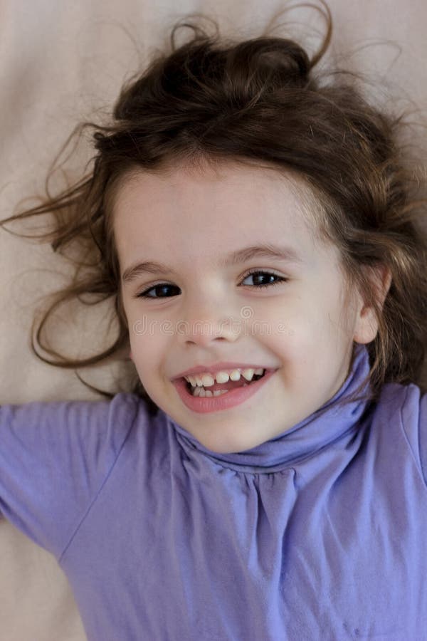 Portrait of Young Adorable Kid Girl. Stock Photo - Image of person ...