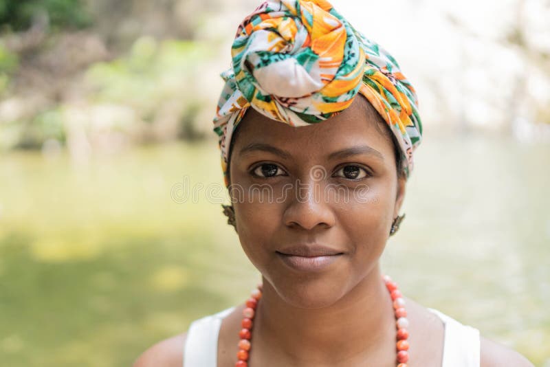 Portrait of a Young African Girl Outdoors Stock Photo - Image of youth ...