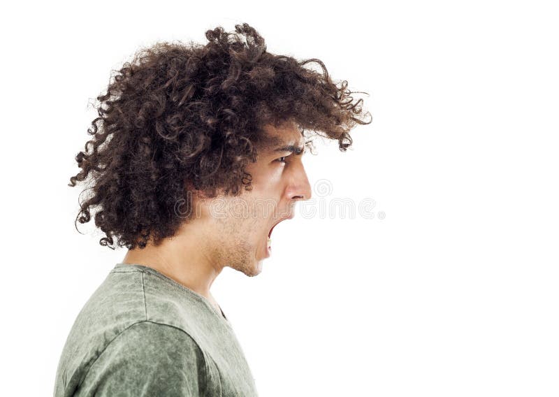 Portrait of Young Angry Man Stock Image - Image of teenager, anger ...