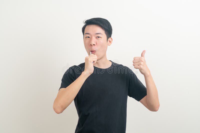 Portrait Young Asian Man Brush Teeth Stock Image - Image of care ... Portrait Young Asian Man Brush Teeth Stock Image - Image of care ...