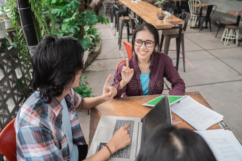 Portrait of Young Asian Students Stock Image - Image of people ...