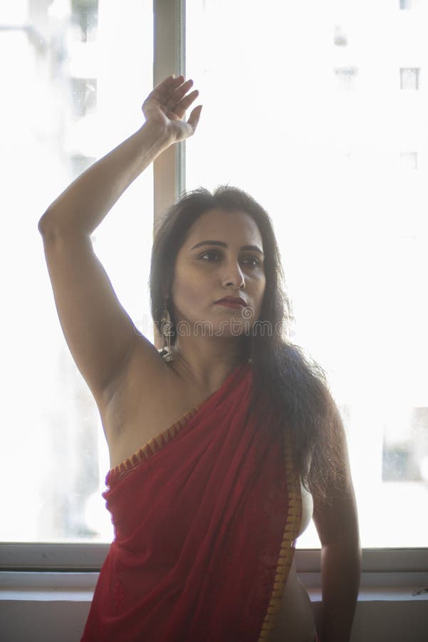Portrait Of Young And Attractive Indian Bengali Brunette Woman In