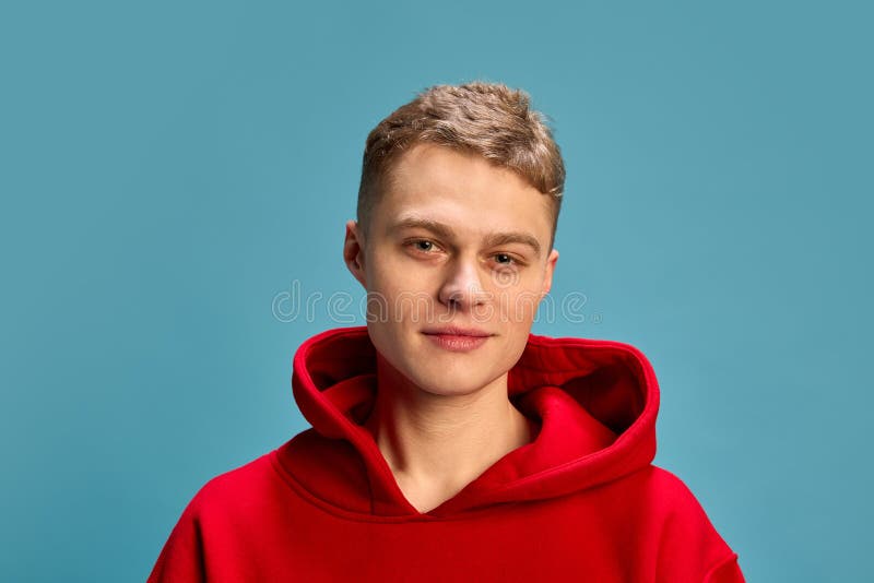 Portrait of Young Attractive Man, Dressed Casually, with Calm ...