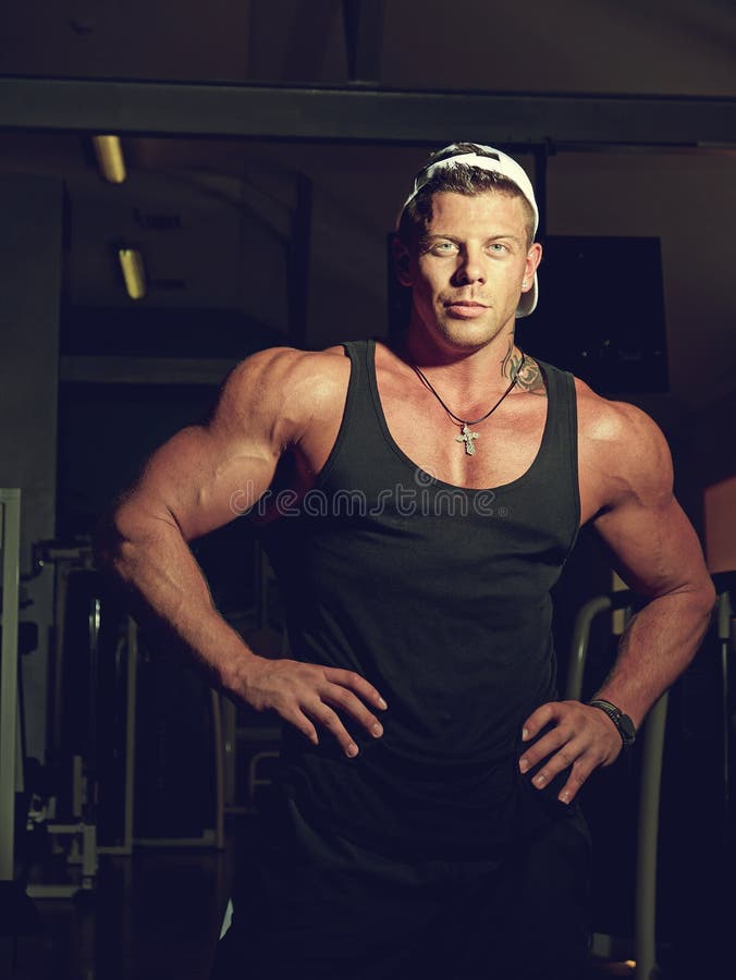 Portrait of a Young Bodybuilder Stock Image - Image of champion ...