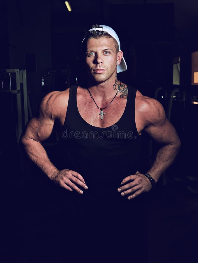 Portrait of a Young Bodybuilder Stock Photo - Image of portrait ...