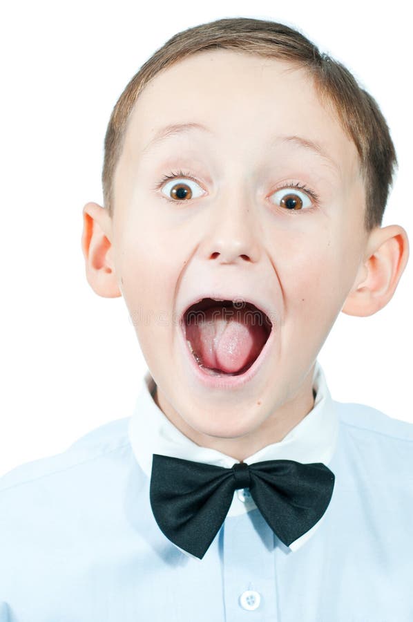 Screaming young boy stock image. Image of cheerful, funny - 662359